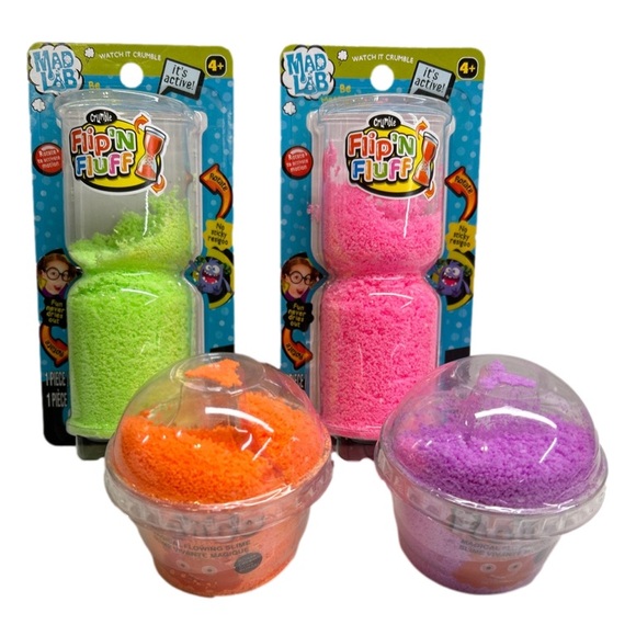 Mad Lab & FlowGo | Toys | Mad Lab Crumble Flipn Fuff 2 Count Plus 2 ...